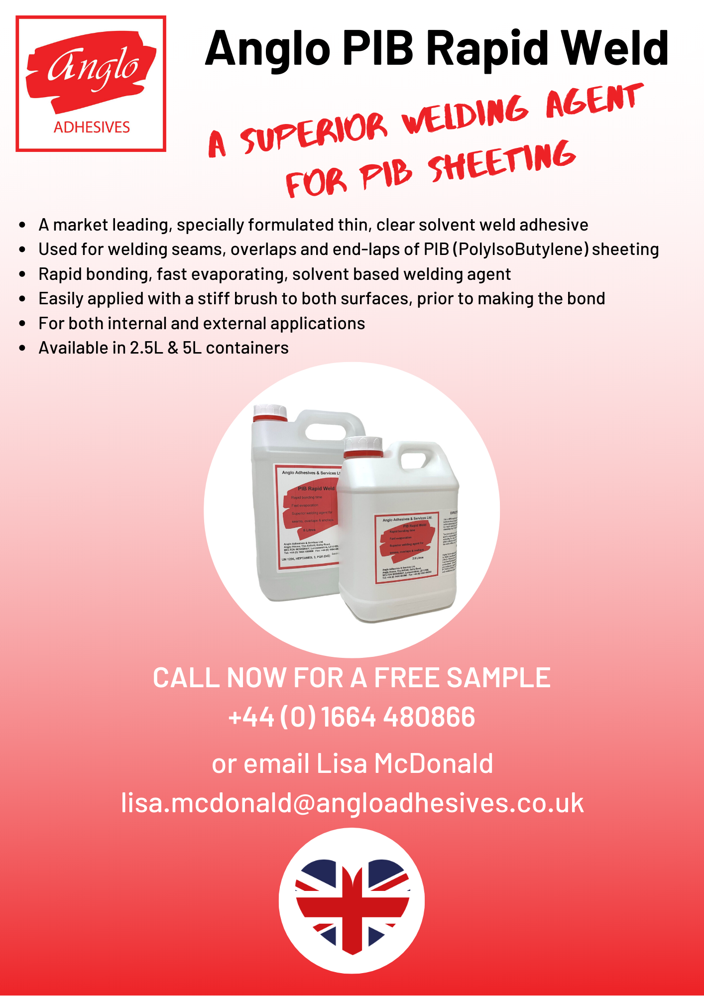 Anglo PIB Rapid Weld Bonding - A Superior Welding Agent For PIB ...